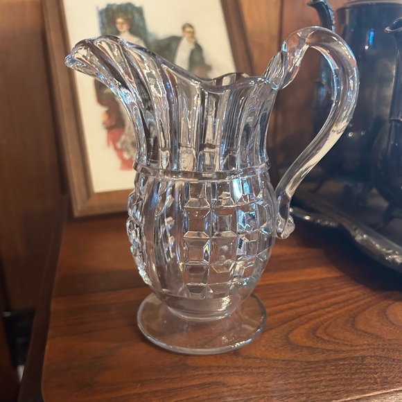 Vintage | Dining | Vintage Glass Mini Pitcher Or Creamer Clear Glass ...
